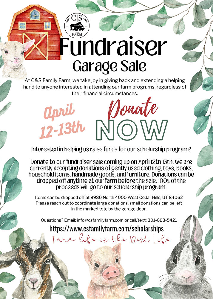 Fundraiser Garage Sale!