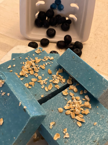 Natural Blueberry Oat Soap Bar | Organically Thrive