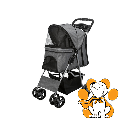 Trixie Buggy Kolica Sa Četiri Točka, Siva, Za Pse Do 15kg