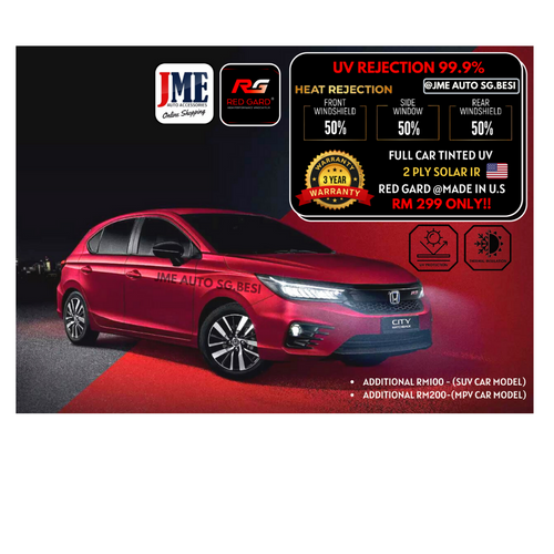 (RED GARD) 2PLY SOLAR IR FILM | JME AUTO SG.BESI