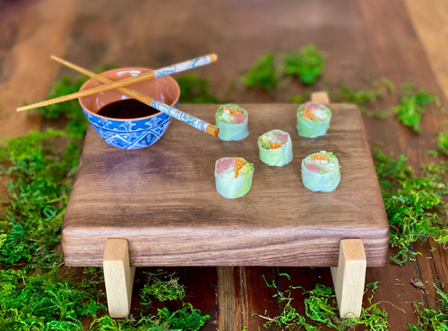 Japanese Style Walnut Sushi Board | La Brea Workshop LLC