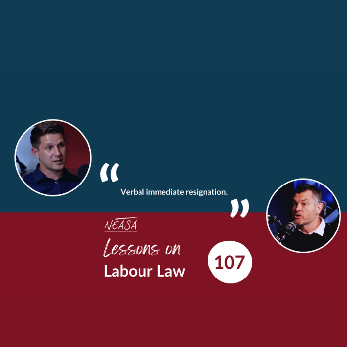 Lessons On Labour Law | Episode 107 | Verbal immediate resignation.