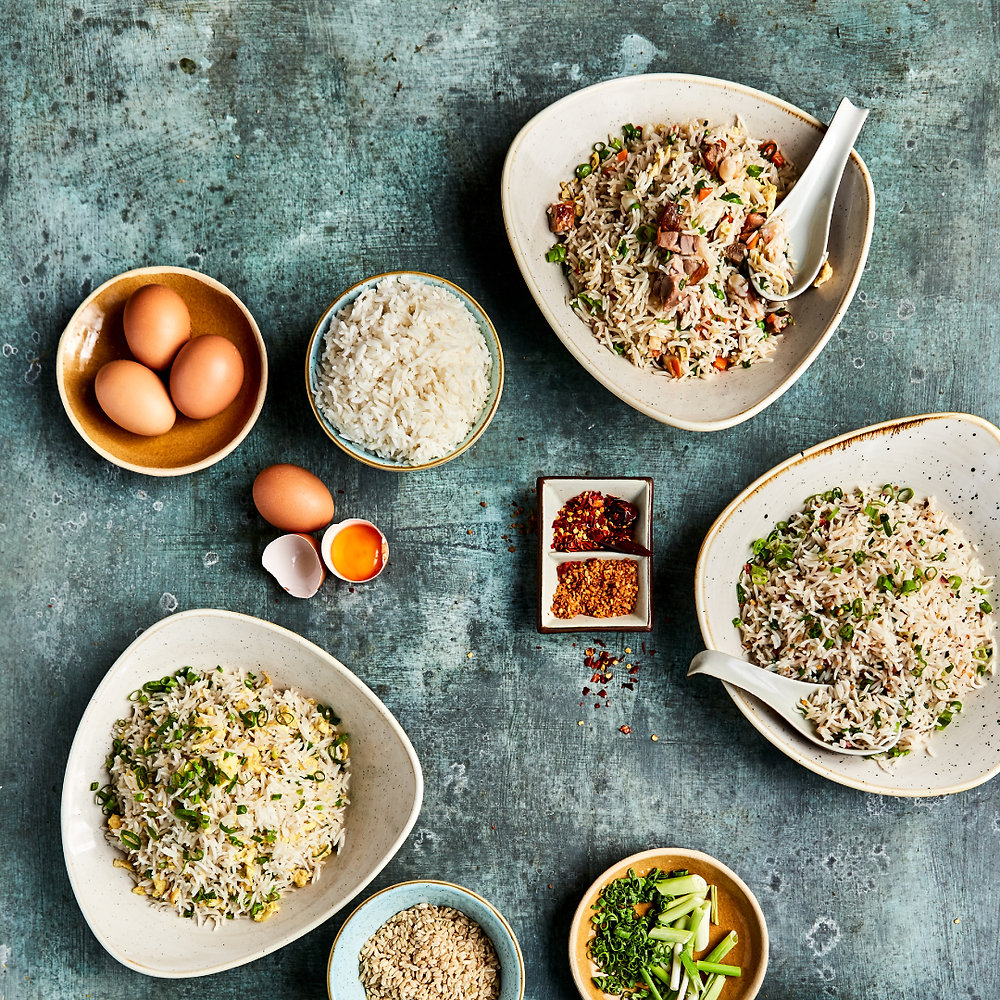 Egg and scallion fried rice