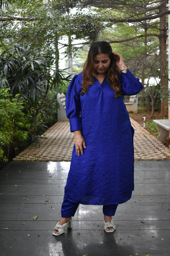 Electric blue co-ord set | Circles