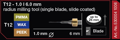 T12 1.0mm Radius milling tool | FactoryAutomation Ca