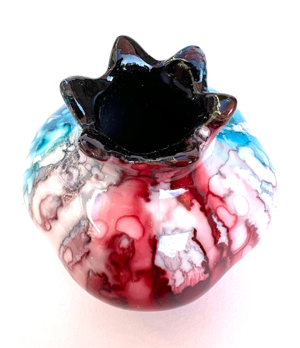 HG-10021 Pomegranate Ceramic Evil Eye Good Luck "Toothpick Holder" | LA ...