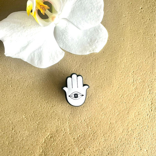 Jibbitz - White Hamsa | Calliopi By Design