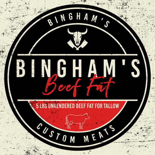 5 LBS Unrendered Beef Fat for Tallow | BinghamsCustomMeats