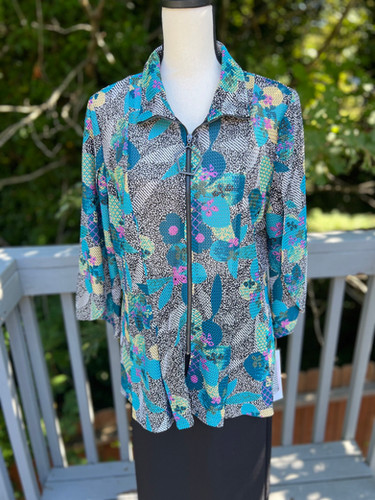 Teal multi IC Collection top | Styling U Modest