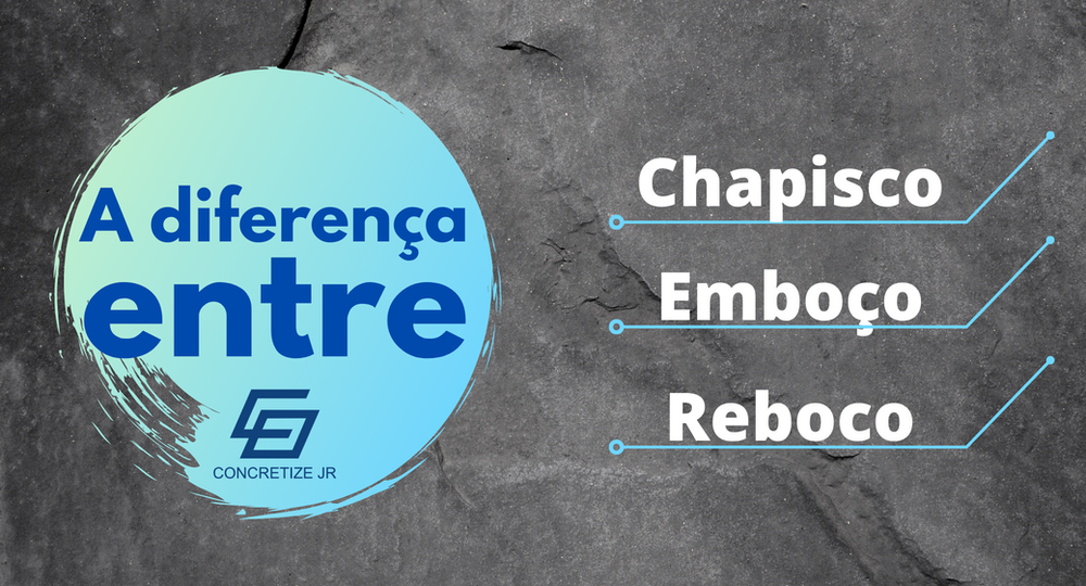 Qual a diferença entre chapisco, emboço e reboco?