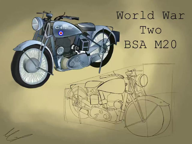 BSA M20 World War Two