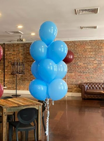 Bunch of 10 Blue Balloons | balloons-brisbane