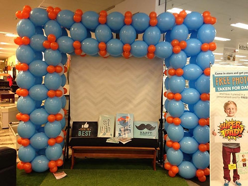 Linking Square Balloon Arch | balloons-brisbane