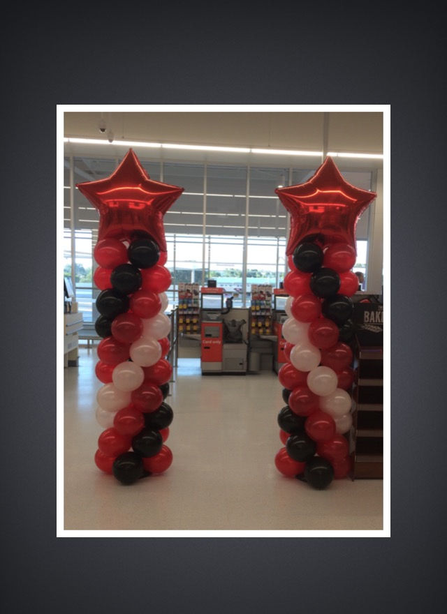 Balloon Star Column Set | balloons-brisbane