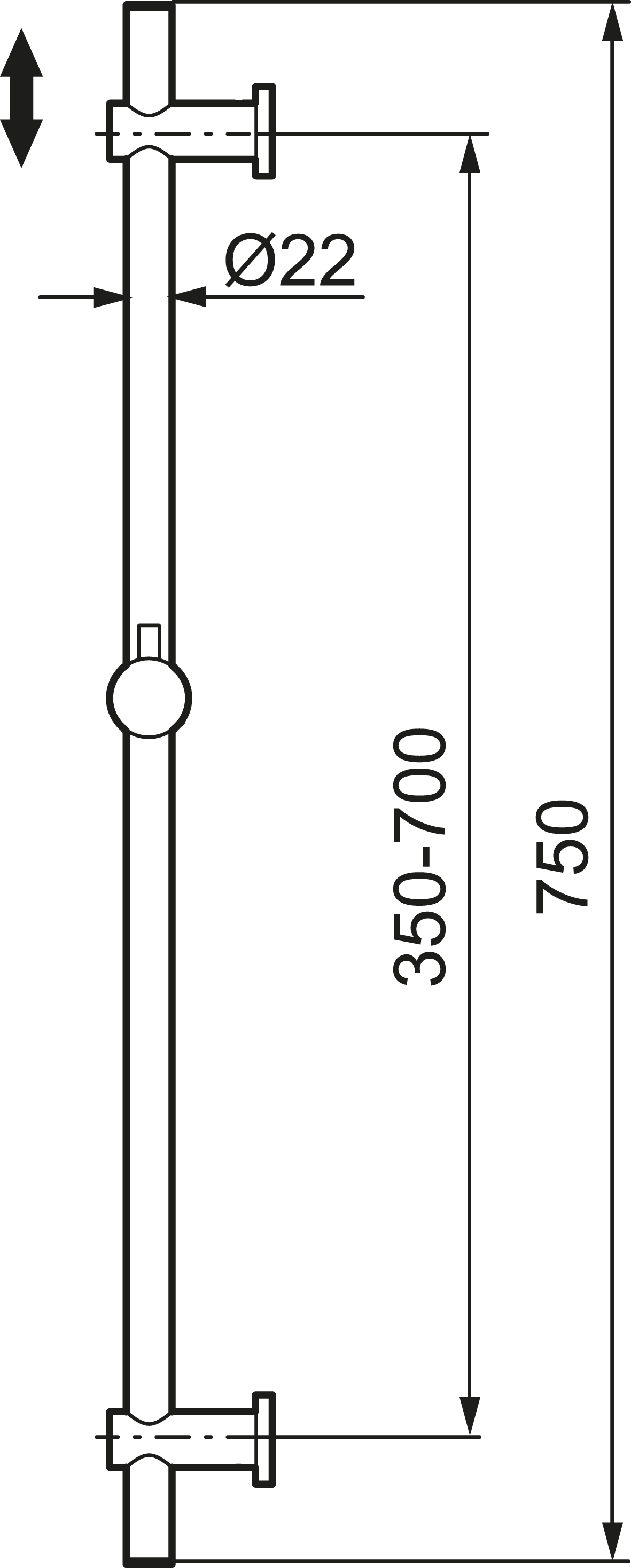 Mora INXX Extra Robust Shower Riser | Challis Showers