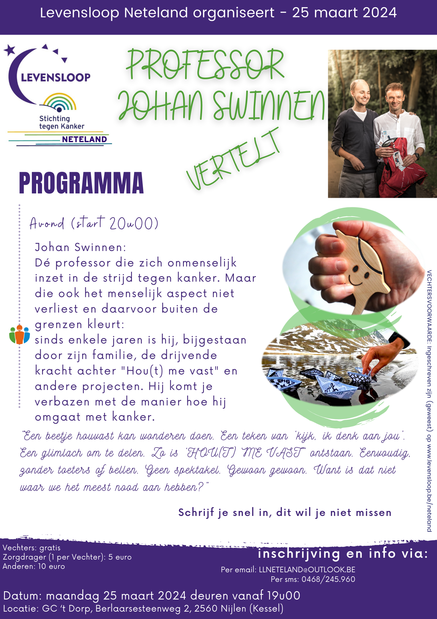 Professor Johan Swinnen vertelt... | levensloopneteland