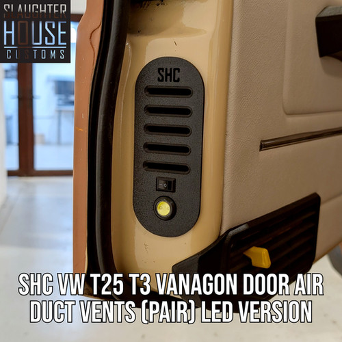 SHC VW T25 T3 Vanagon Door Air Duct Vents (Pair) LED VERSION | SHC CURRENT