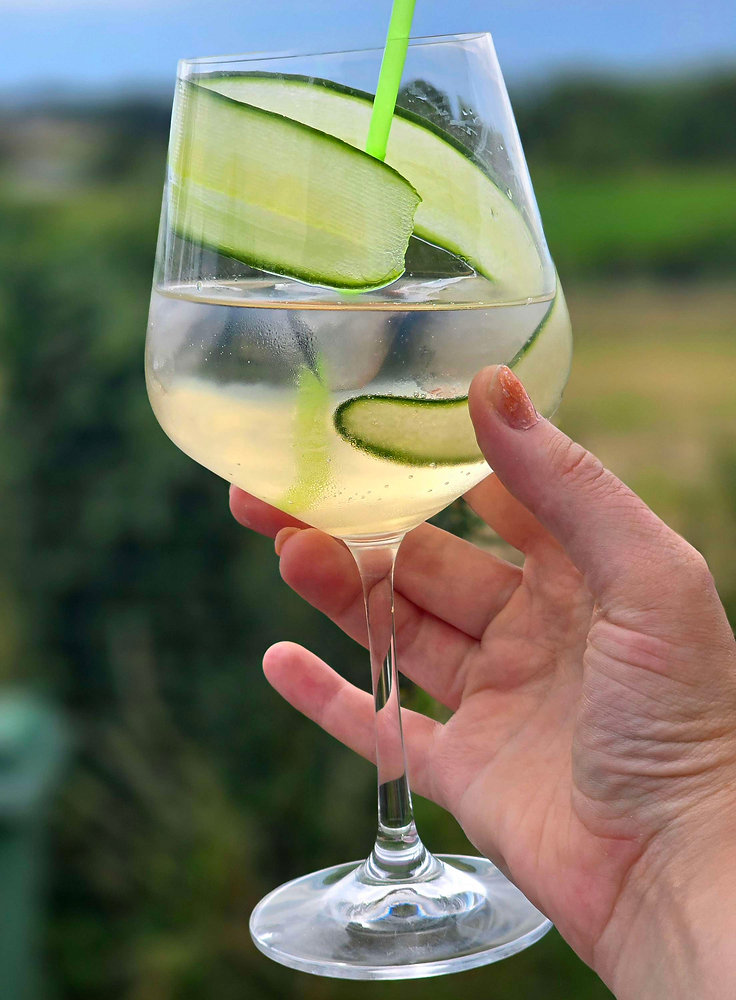 Cocktail: Gin & Tonic met komkommer en shiso