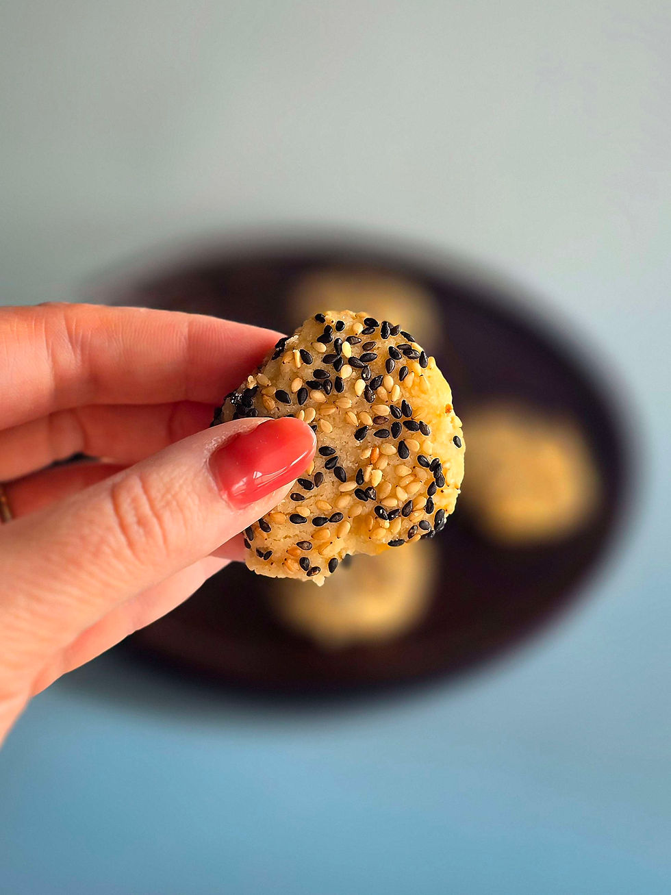 Zoute koekjes met sesam