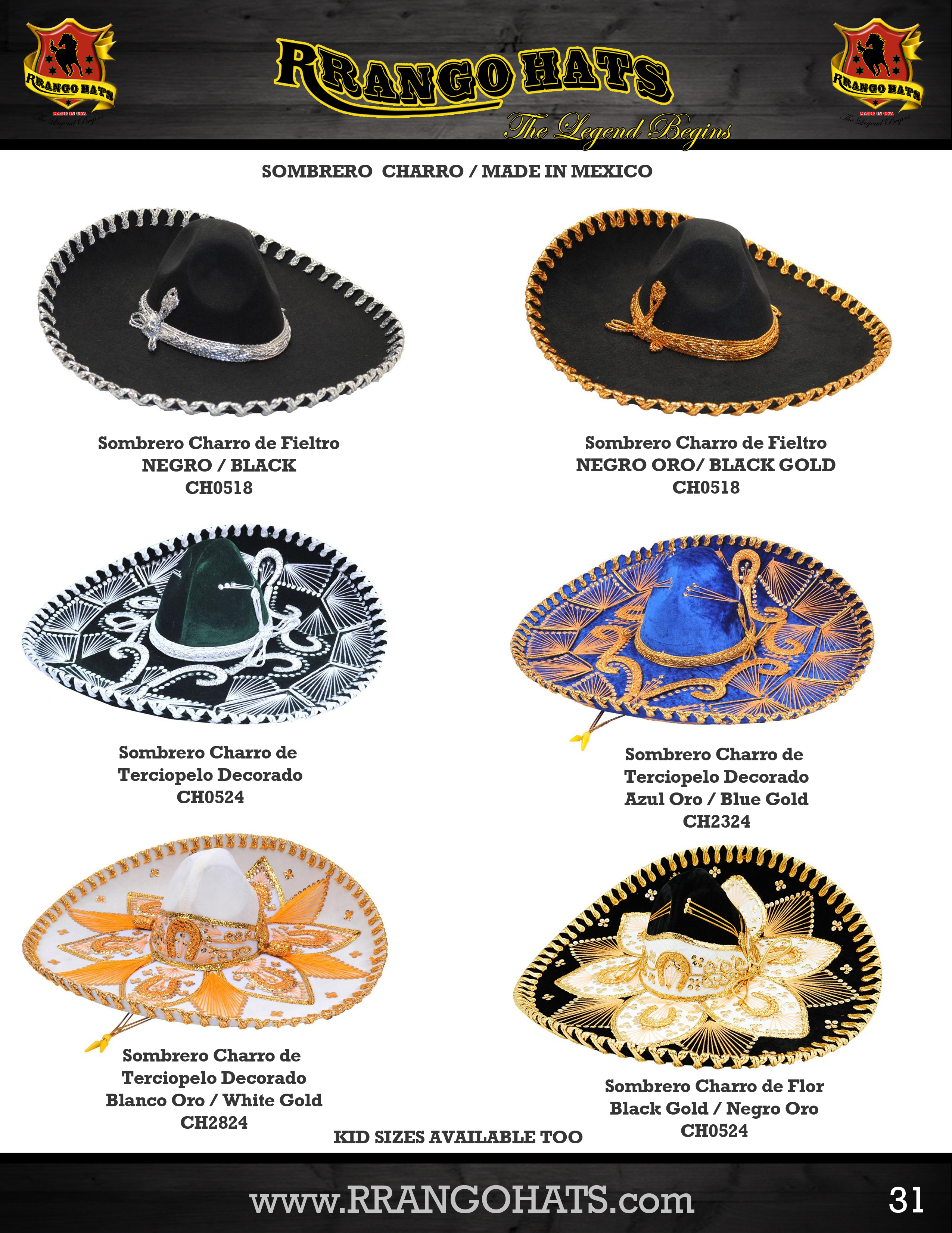 CATALOG | rrangohatsofficial