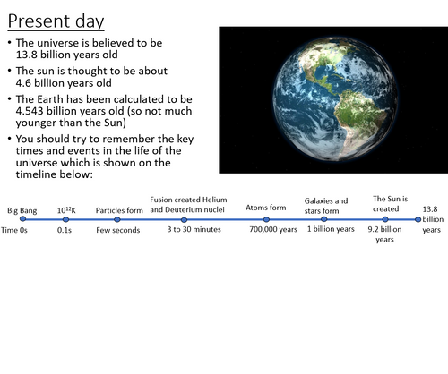 iGCSE Physics - Evolution of the Universe (PowerPoint & Worksheet ...