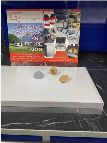 20 Campervan Motorhome VW Furniture Beige KD Round Panel Fitting Caps ...