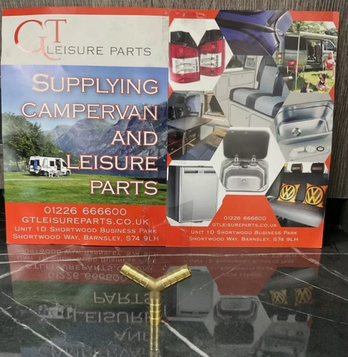 3 way Y connector 8mm solid brass | Barnsley | GT Leisure Parts Ltd