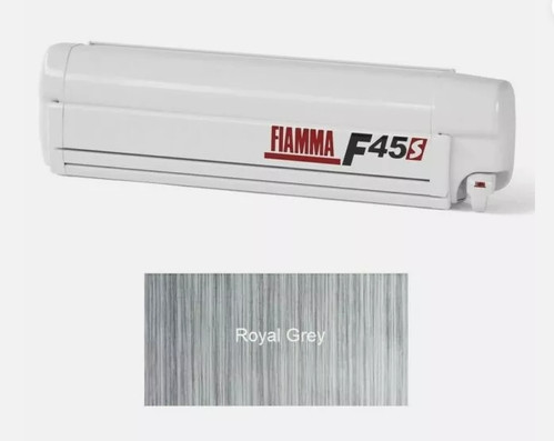 Fiamma F45S Wind Out Awning - Polar White/Royal Grey 2.6m | Barnsley ...