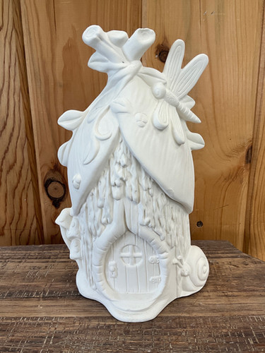 DragonflyVilla Fairy House- Clay Magic | paintedcolorceramics