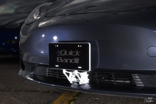 White Model 3 (2017-2023) Quick Bandit license plate mount | 1975Creations