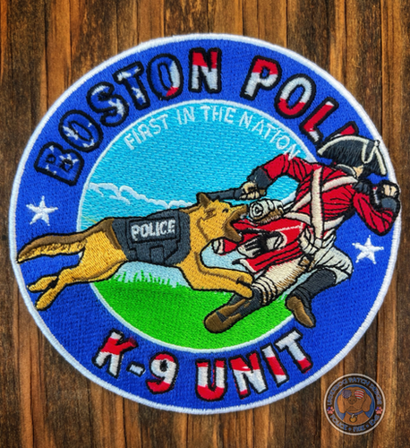 Boston Police K9 Unit Indepedence Day embroidered patch | Underdog ...