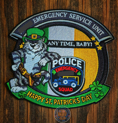 New York Police ESU St. Patrick’s Day patch 2026 | Underdog Patch Desig