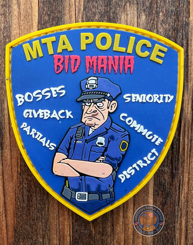 Metropolitan Transportation Authority Police Bid Mania pvc velcro patch ...
