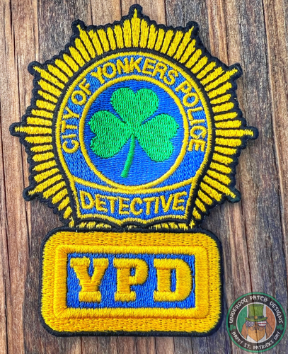 Yonkers NY Police Detective Irish embroidered shield patch | Underdog ...