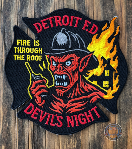 Detroit FD Halloween Devil’s Night patch | Underdog Patch Desig