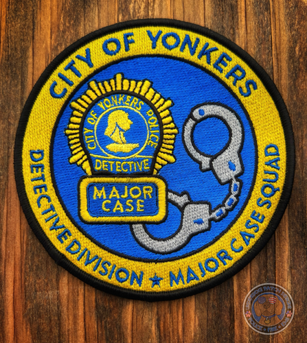 Yonkers Police NY Major Case Detective Division embroidered patch ...