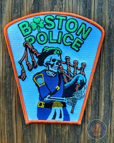 Boston Police St. Patrick’s Day patch 2025 | Underdog Patch Desig