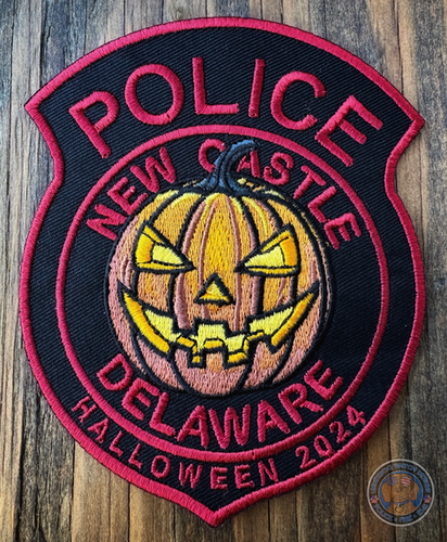 New Castle Police Deleware 2024 Halloween patch | Underdog Patch Desig