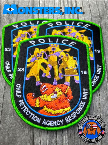 Monsters Inc. CDA Police Patch 5''x4'' | Underdog Patch Desig
