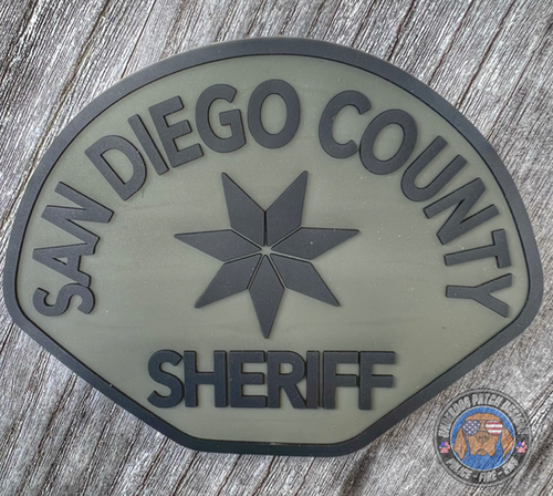 San Diego County Sheriff PVC velcro SWAT patch | Underdog Patch Desig