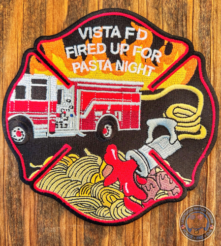 Vista FD (Westchester County, NY) Pasta Night embroidered patch ...