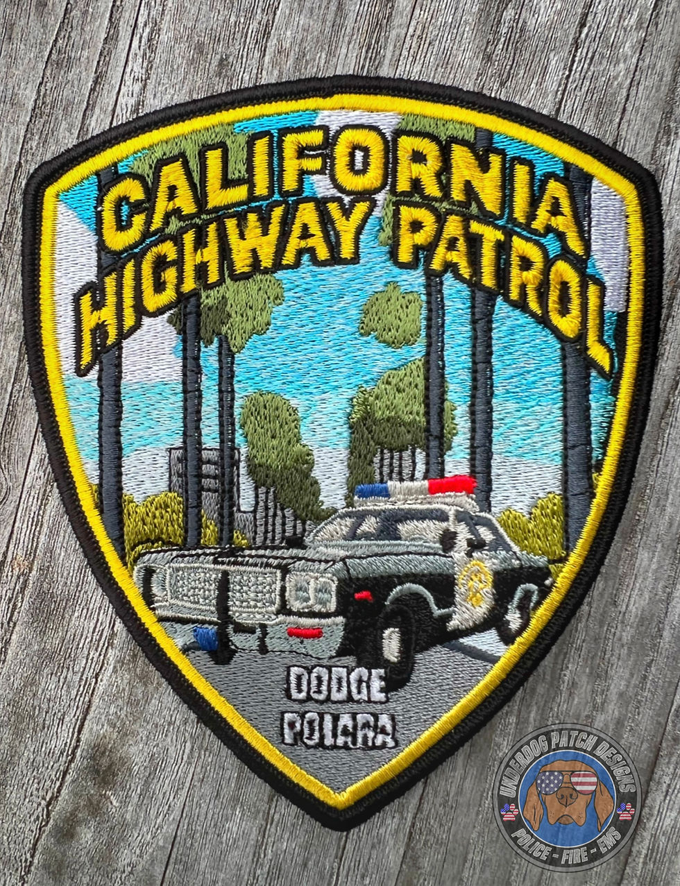 California Highway Patrol Dodge Polara embroidered Tribute Patch ...