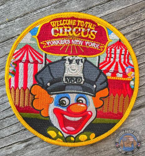 Yonkers Circus 4” embroidered patch | Underdog Patch Desig