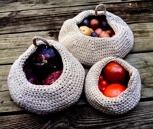 Kettle Basket Set (crochet) | Wylde & Plumb