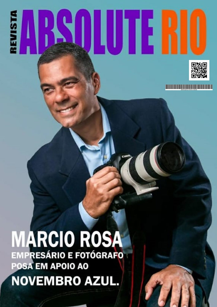 Marcio Rosa, empresário e fotógrafo, posa em apoio ao novembro azul