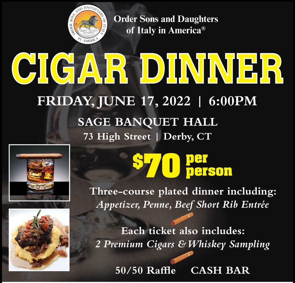 Cigar and Whiskey Dinner | CTOSDIA