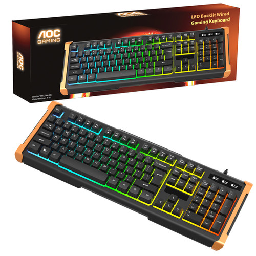 LED Backlit Wired Gaming Keyboard | Visco Llc