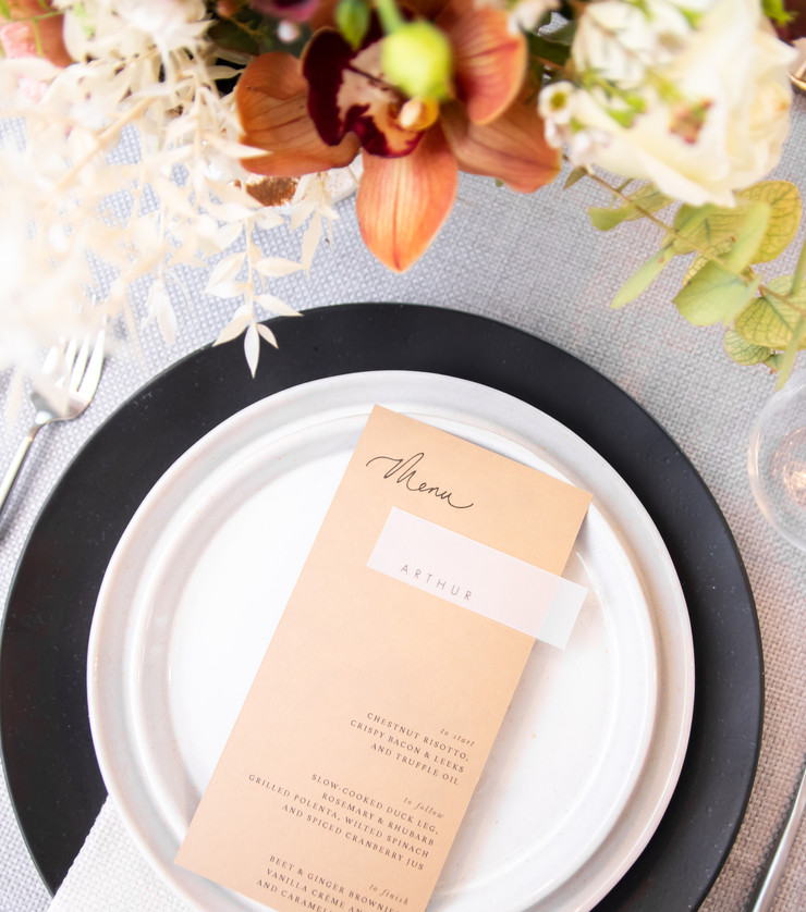 ERA Calligraphy | Menu Cards