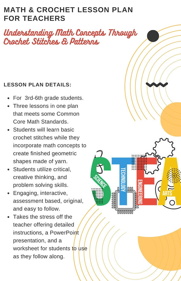 Crochet & Math Lesson Plan | YorkCreativeEd