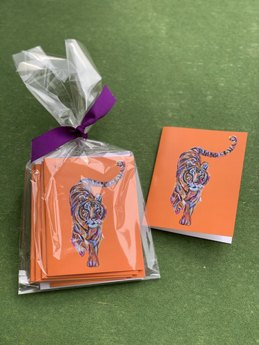 Orange Running Tiger Notecards | juliemayercollection